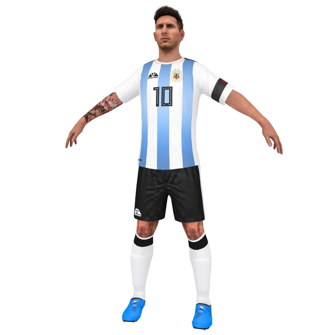 Rigged Lionel Messi 2018 3D Model - TurboSquid 1288614