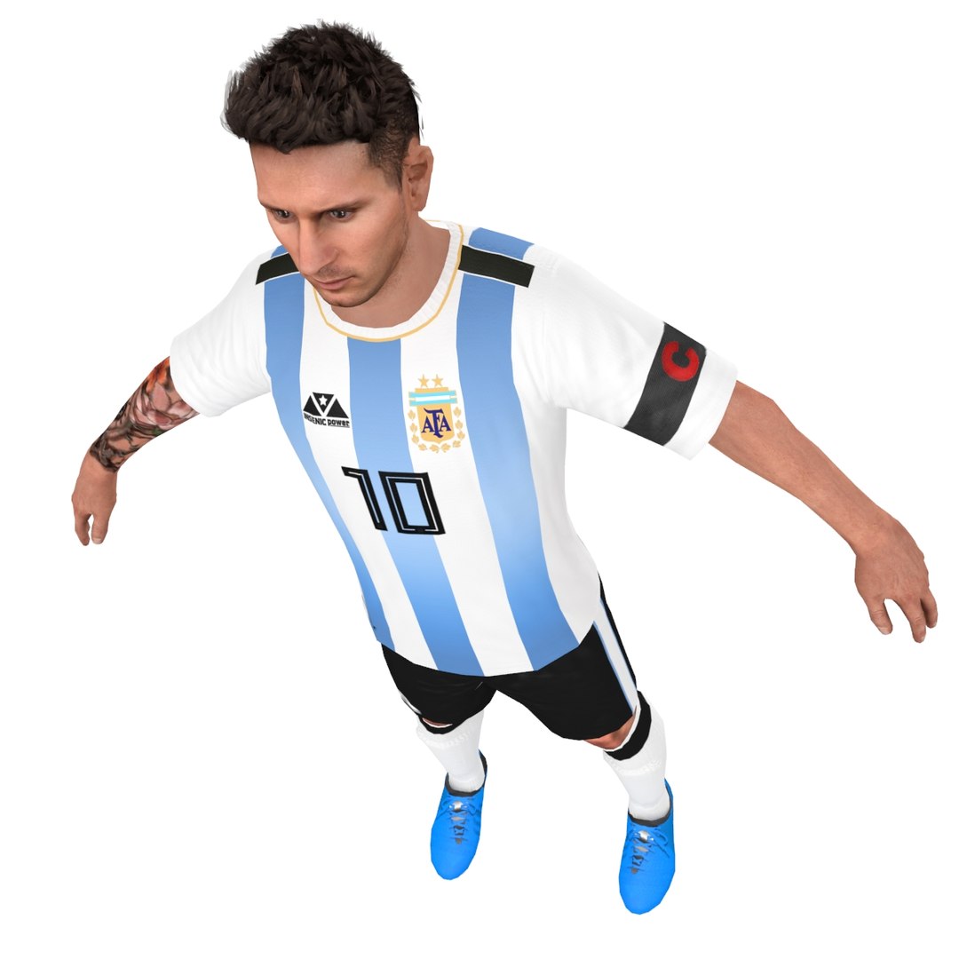 Rigged lionel messi 2018 3D model - TurboSquid 1288614