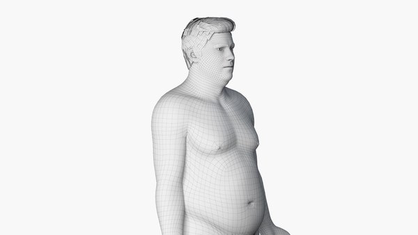 3D Obese Male Body - TurboSquid 1714497