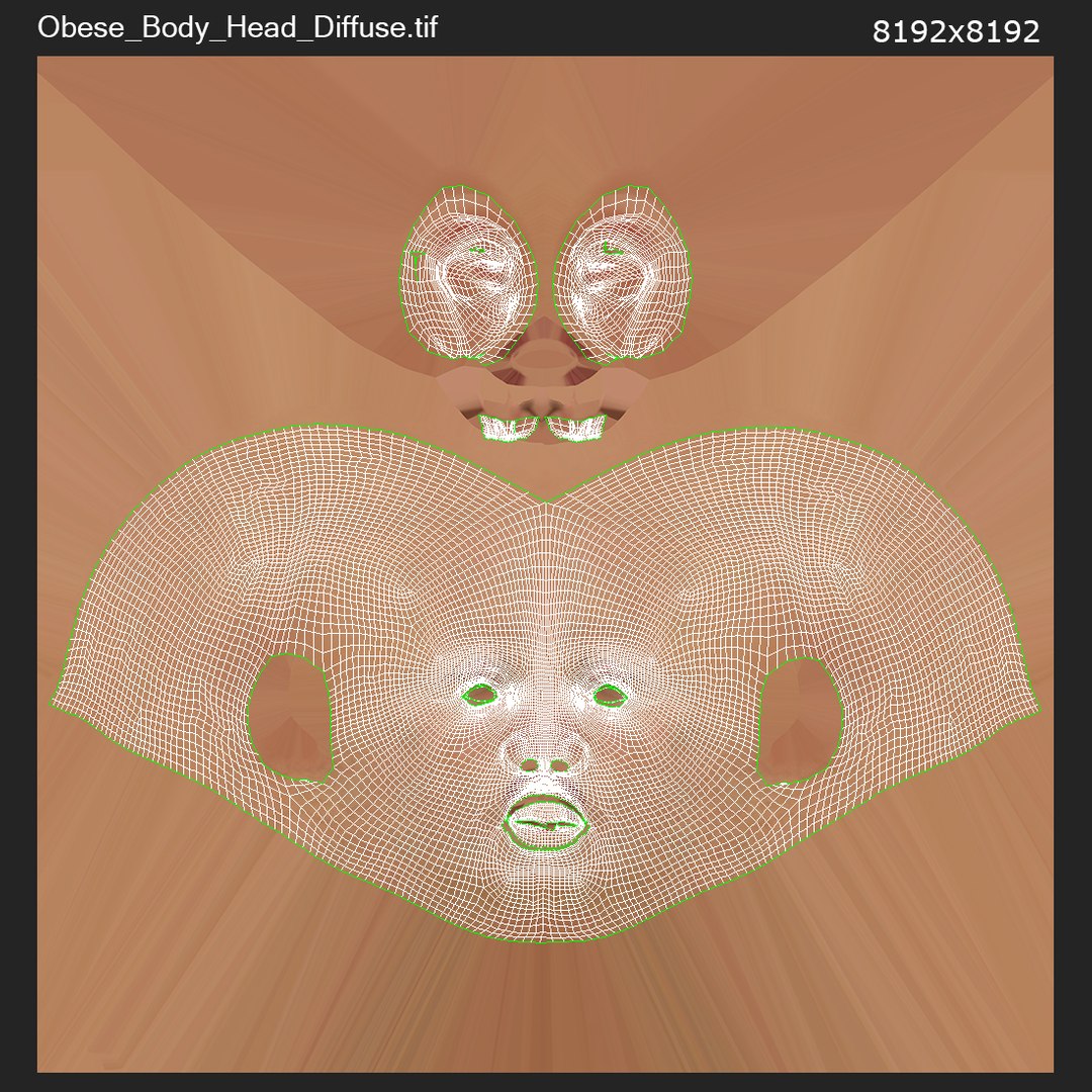 3D Obese Male Body - TurboSquid 1714497