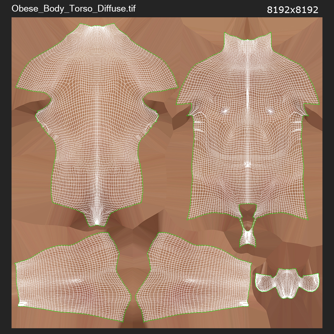 modelo 3d Cuerpo Masculino Obeso - TurboSquid 1714497
