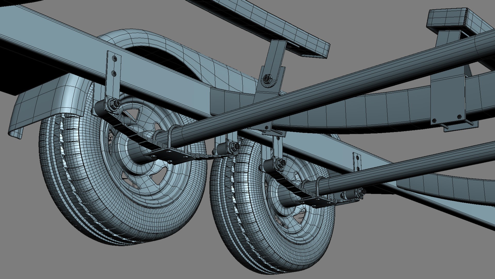 3D Boat Trailer - TurboSquid 1211086