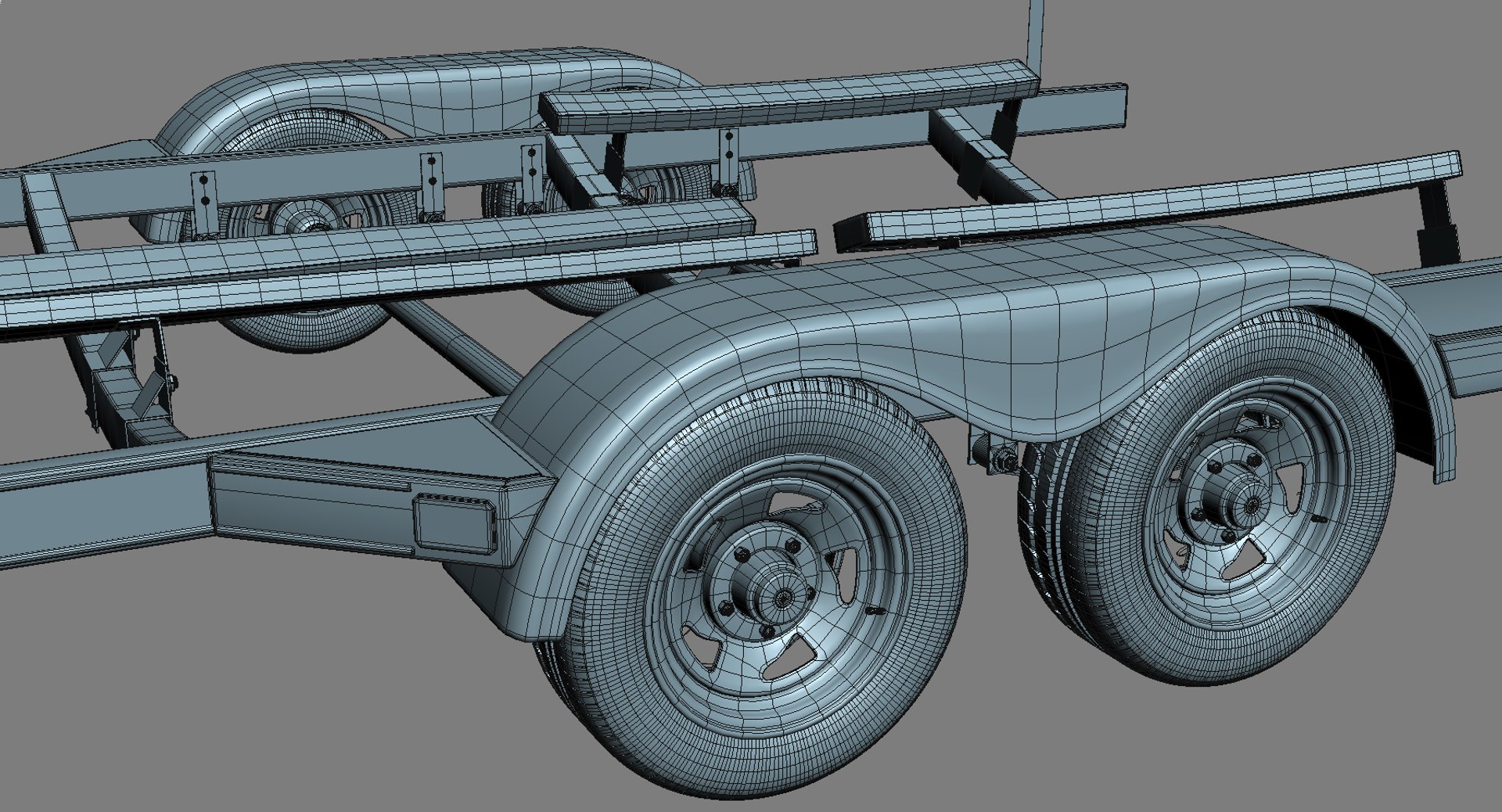 3D Boat Trailer - TurboSquid 1211086