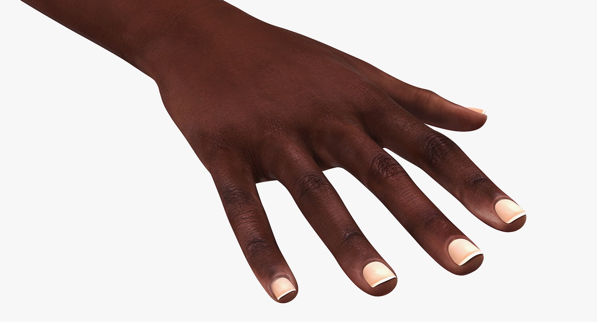 African female hand short 3D - TurboSquid 1402324