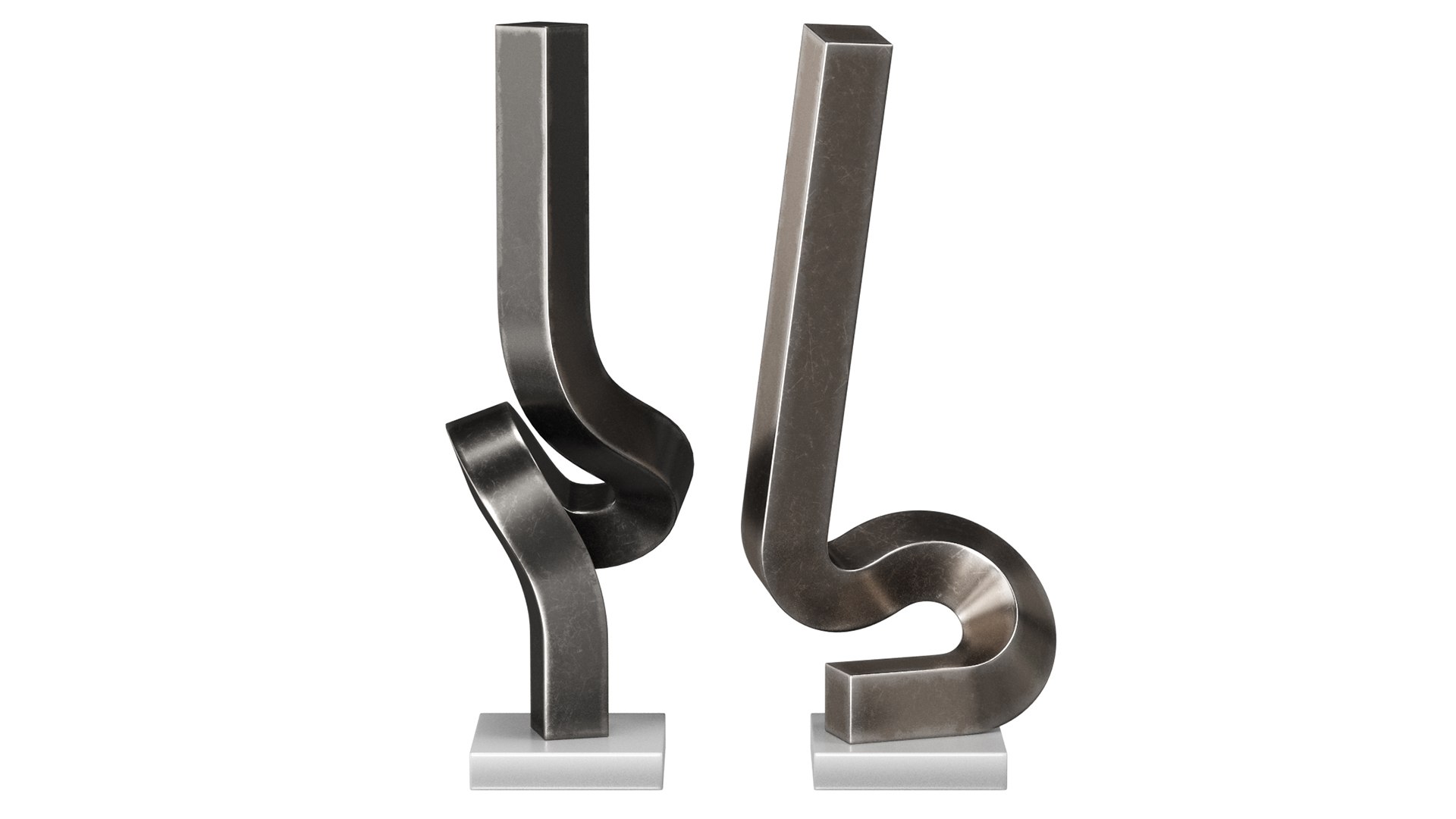 Abstract Metal Sculpture 3D Model - TurboSquid 1947246