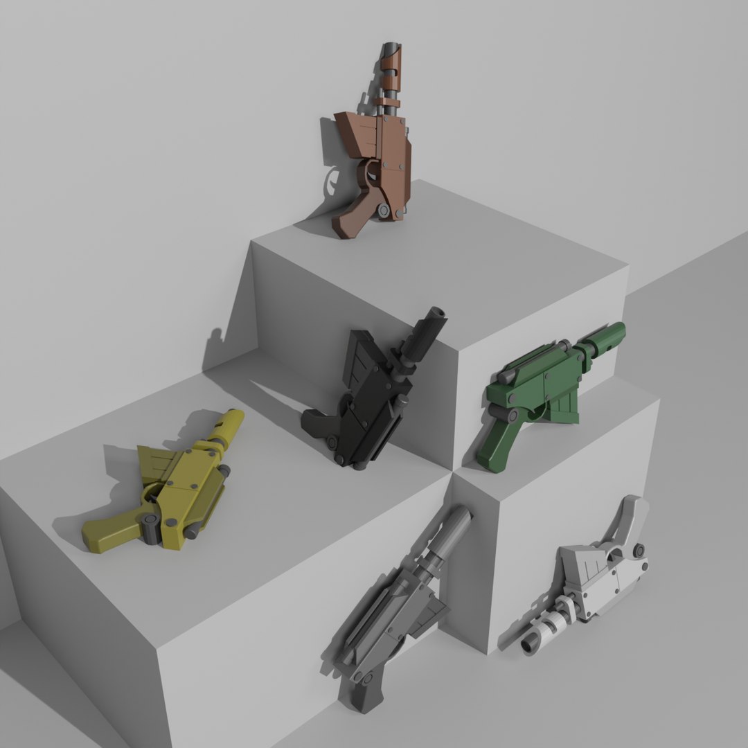 Free Voss Pattern Hellpistol 3D Model - TurboSquid 2219205