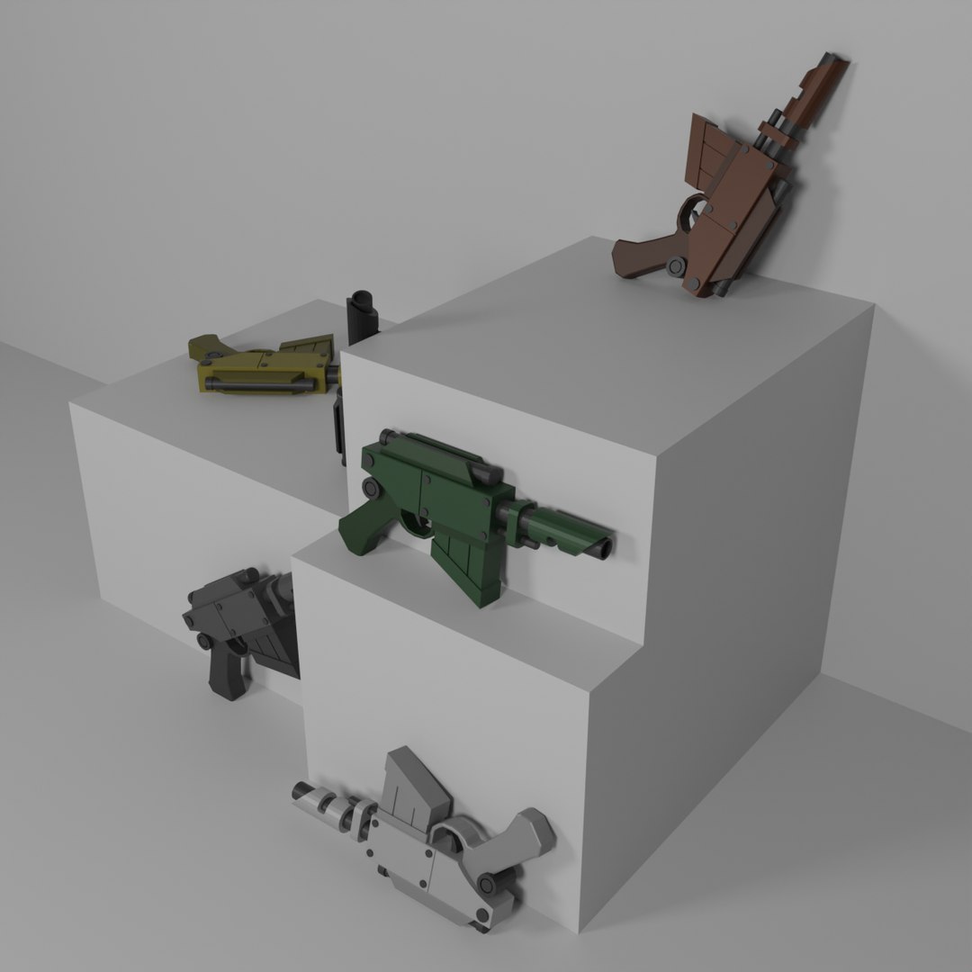 Free Voss Pattern Hellpistol 3D Model - TurboSquid 2219205