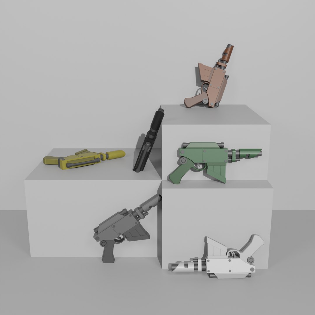 Free Voss Pattern Hellpistol 3D Model - TurboSquid 2219205