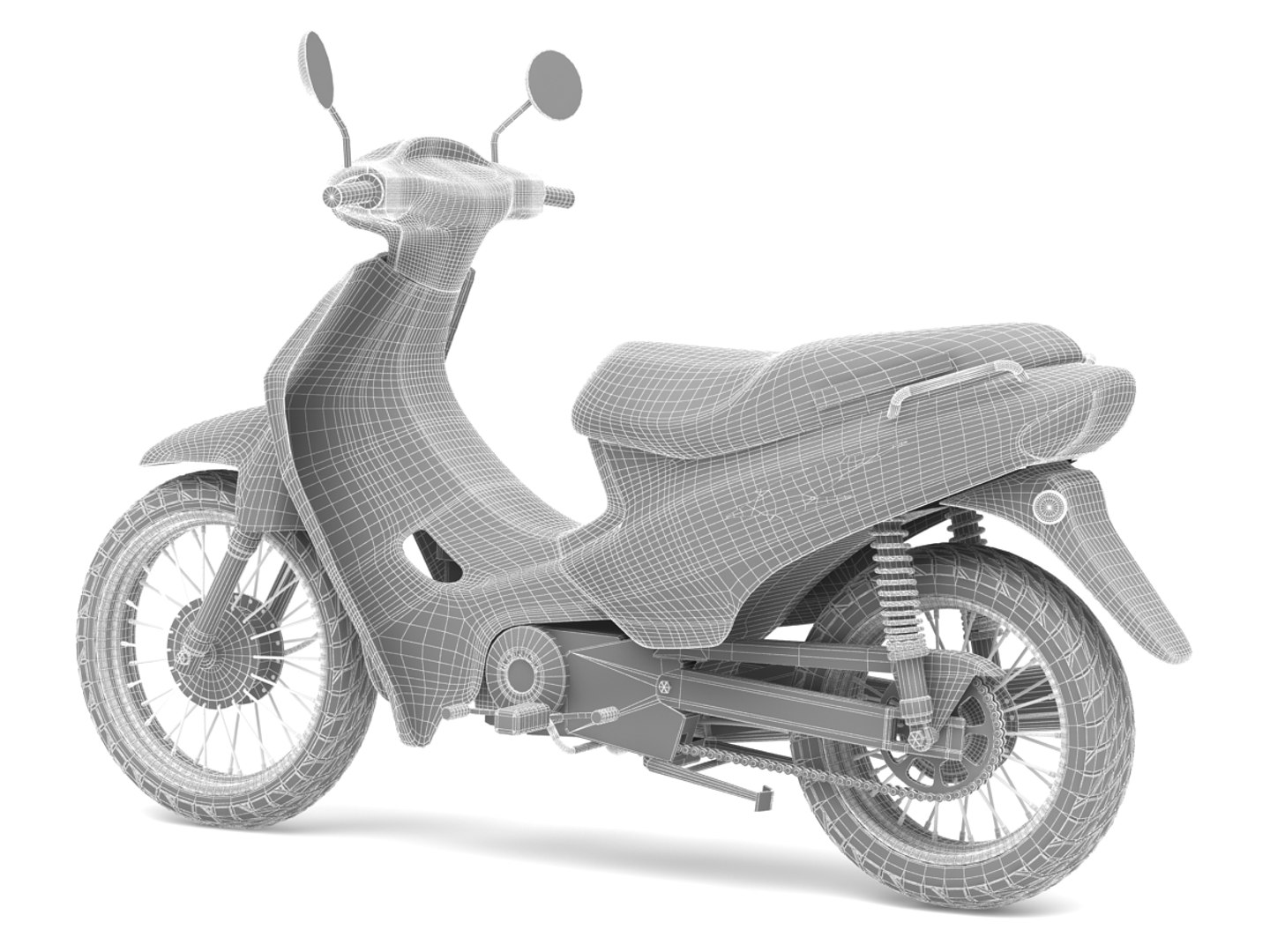 cub honda 3d model