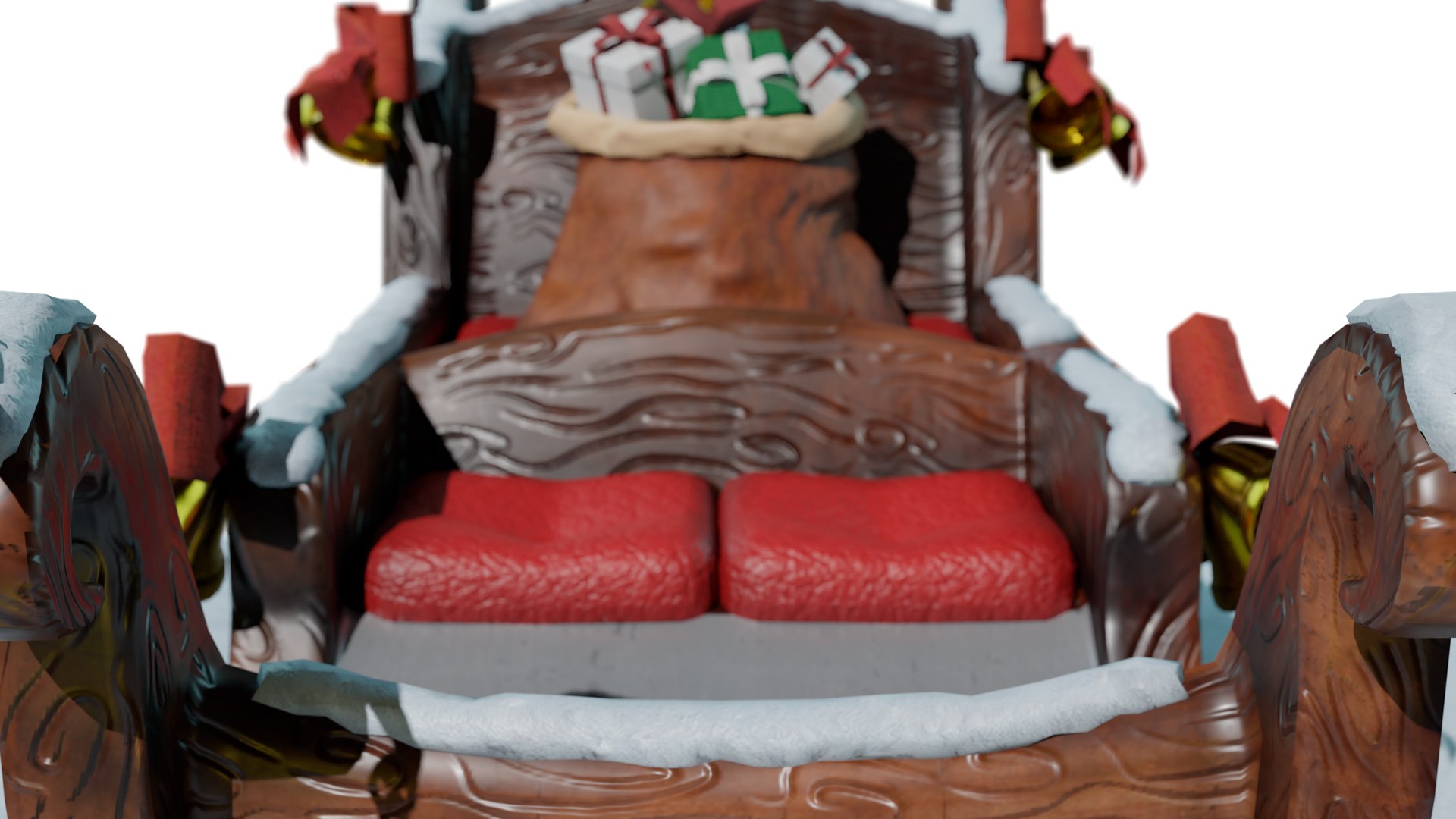 Santa S Sleigh Model - TurboSquid 1746857