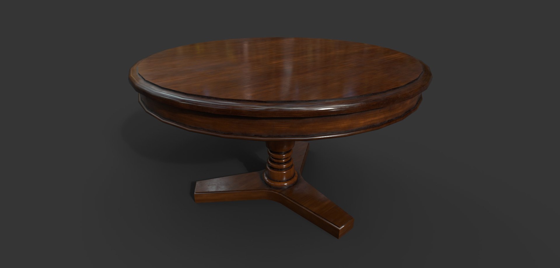 Victorian Dining Table 3D Model - TurboSquid 1483497