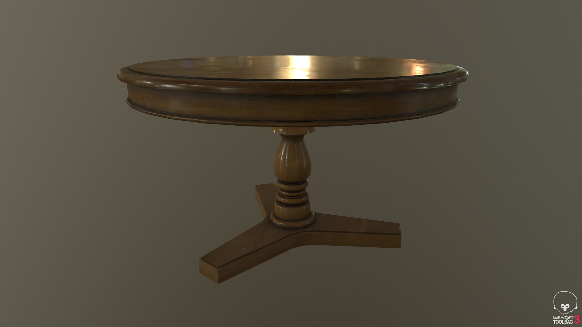Victorian Dining Table 3D Model - TurboSquid 1483497