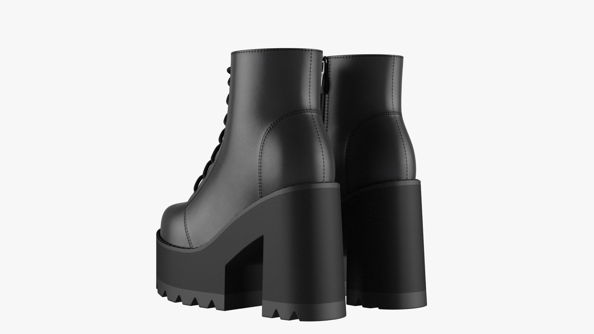 Platform Ankle Boots 3D Model - TurboSquid 1585319