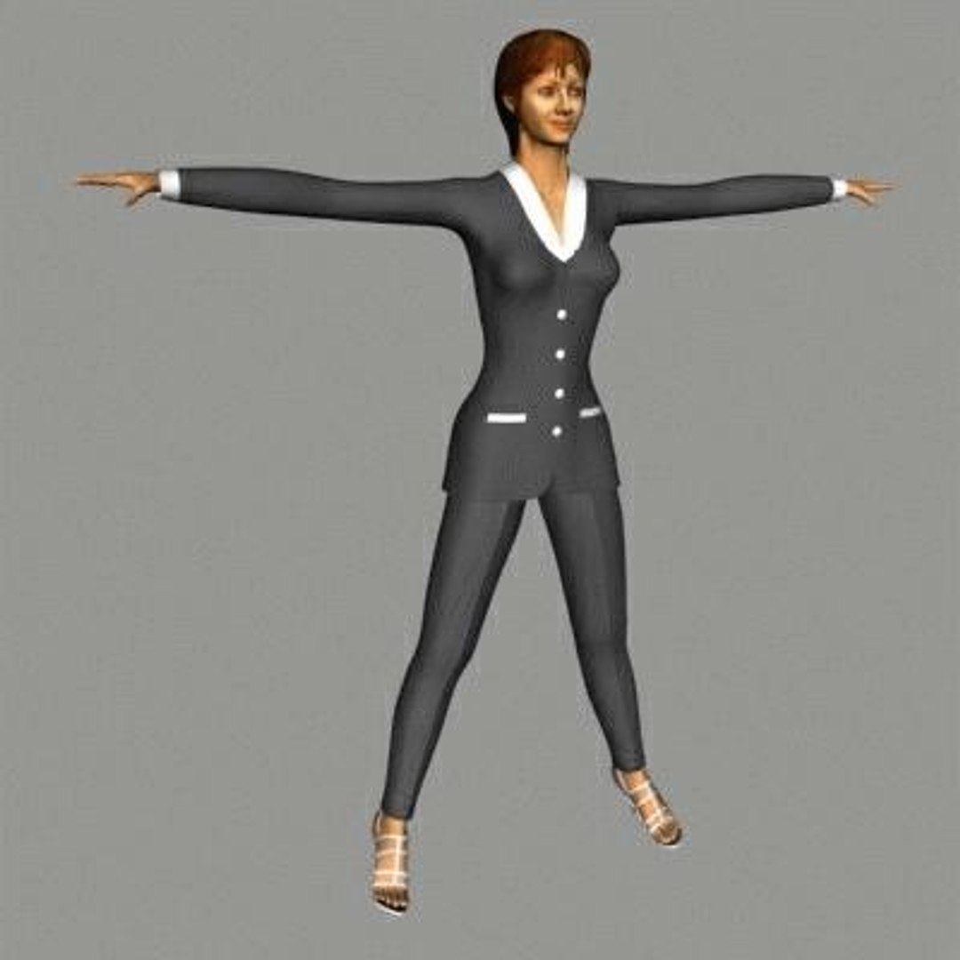3d Human Female Model