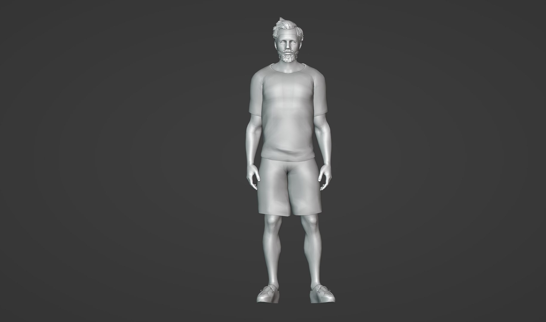 Male Model In Summer Clothes 3D Model - TurboSquid 2137760
