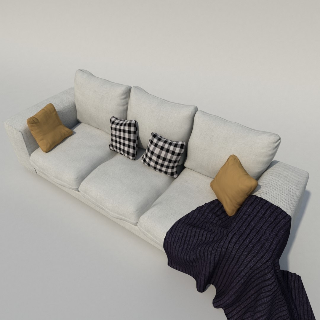 3d Realistic Sofa