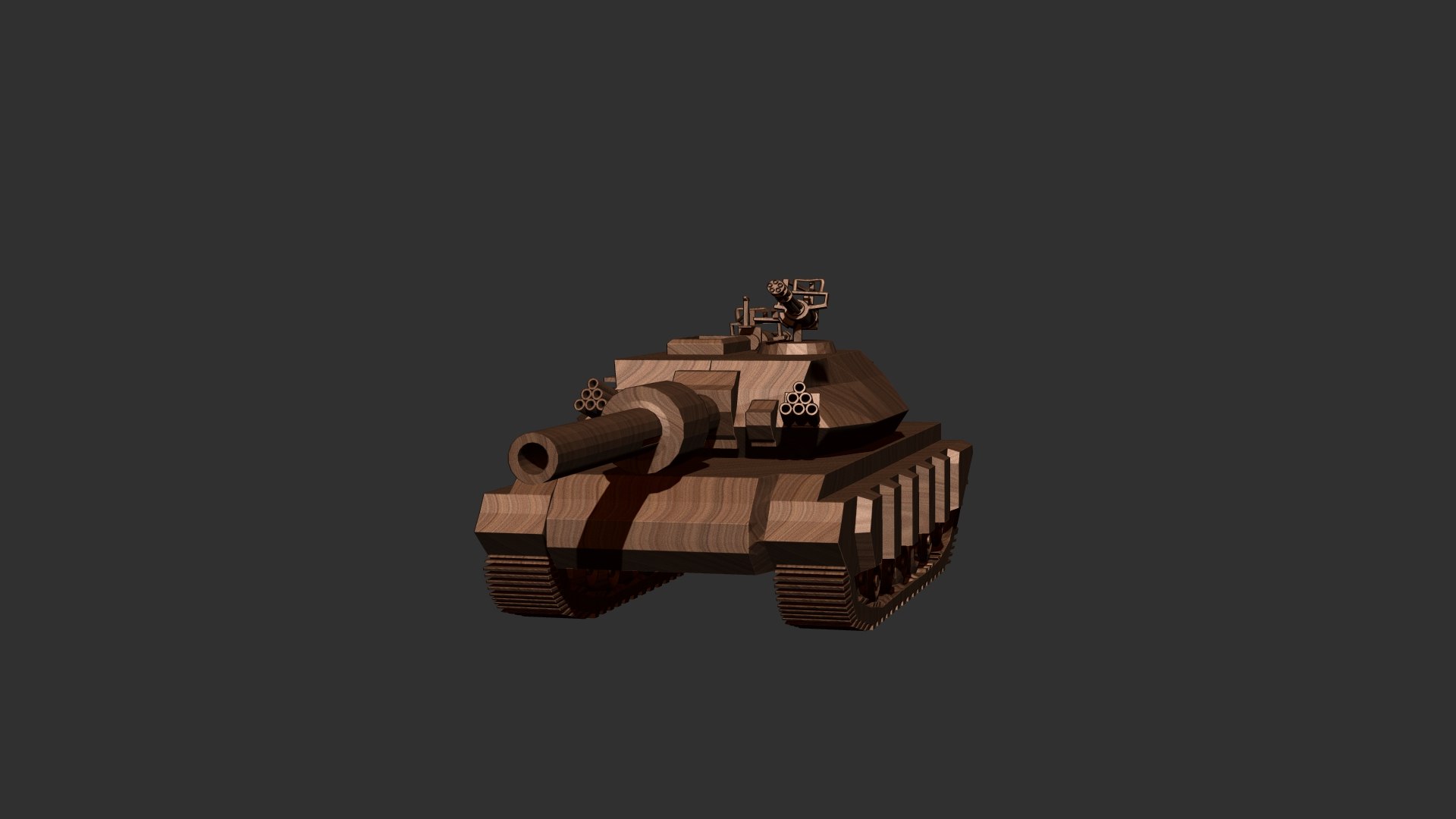 Tank With Machine Gun 3D - TurboSquid 2042619