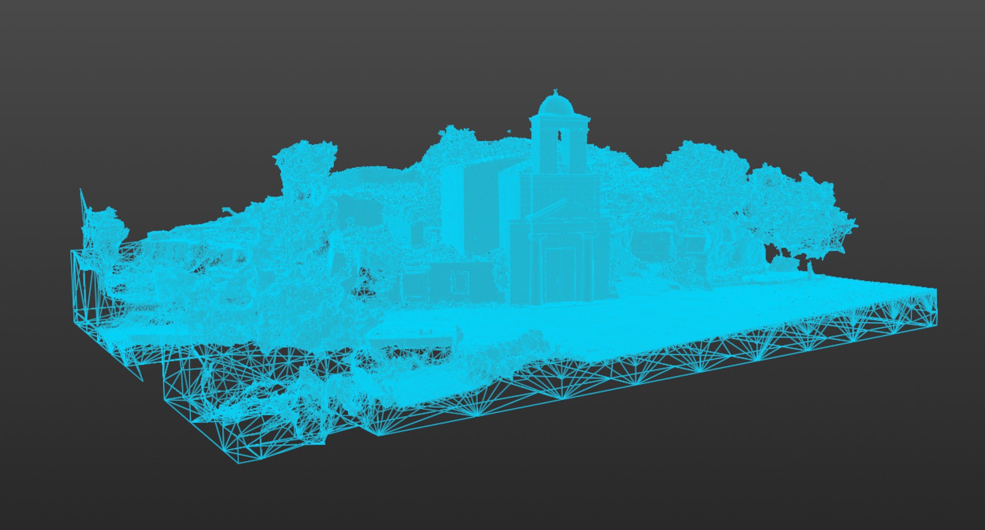 Italian cave chapelle entrance building - Photoscan model - TurboSquid ...