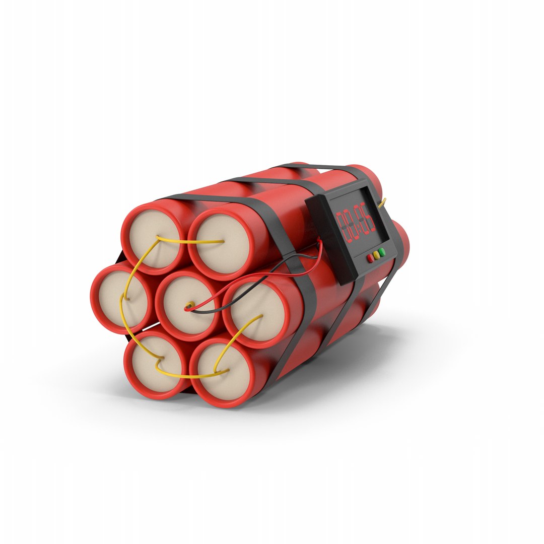 3D Model Dynamite With Timer - TurboSquid 2205849