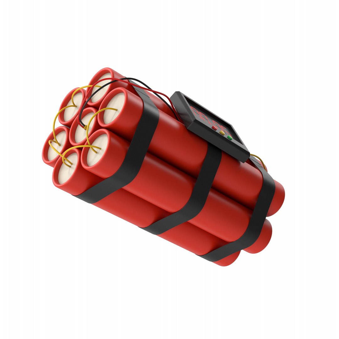 3D Model Dynamite With Timer - TurboSquid 2205849