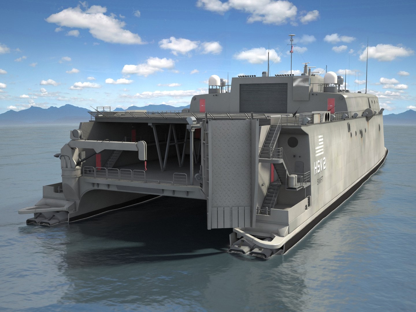 Navy Hsv Hsv-2 3d Model