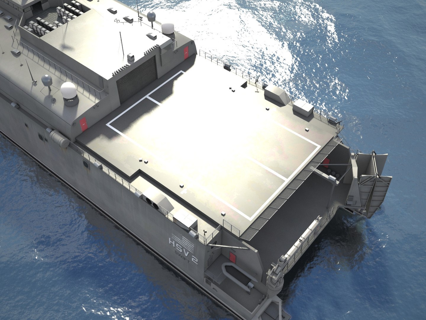 Navy Hsv Hsv-2 3d Model