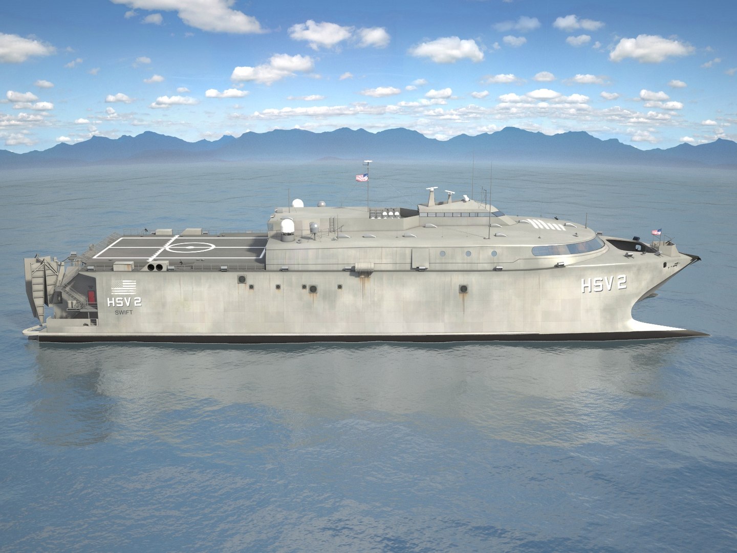 Navy Hsv Hsv-2 3d Model