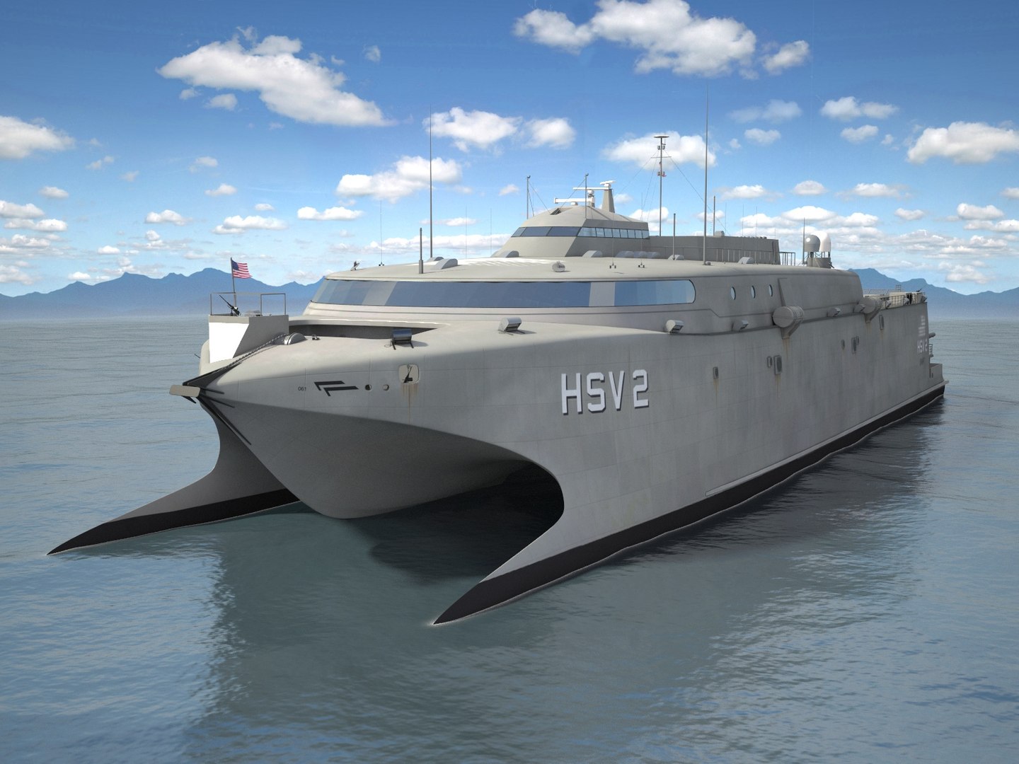 Navy Hsv Hsv-2 3d Model