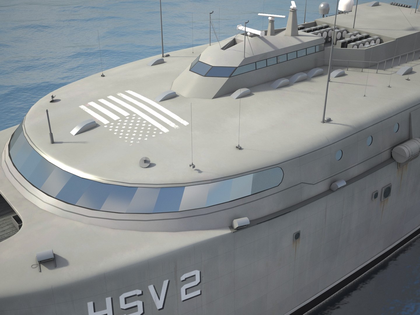 Navy Hsv Hsv-2 3d Model