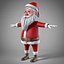Santa Cartoon 3d Model