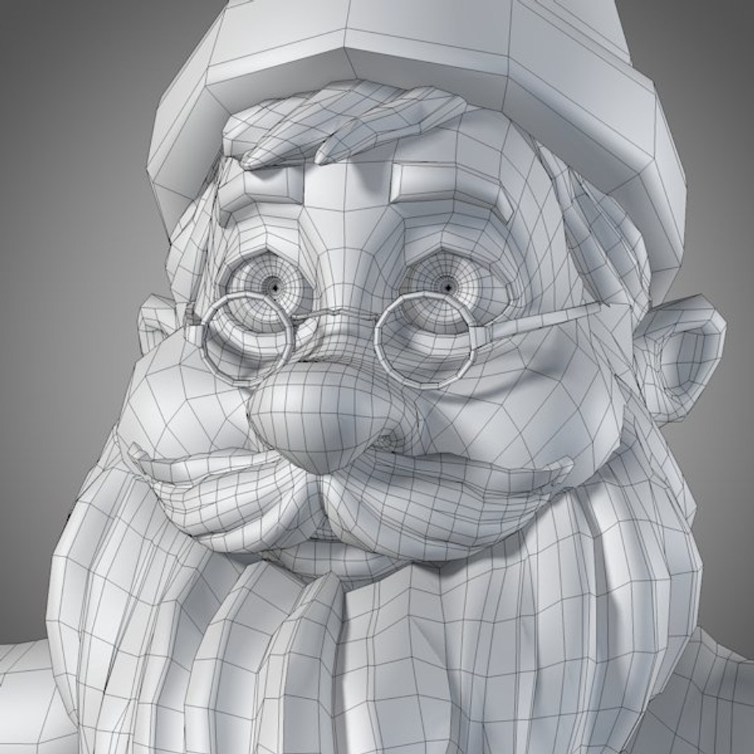 Santa Cartoon 3d Model