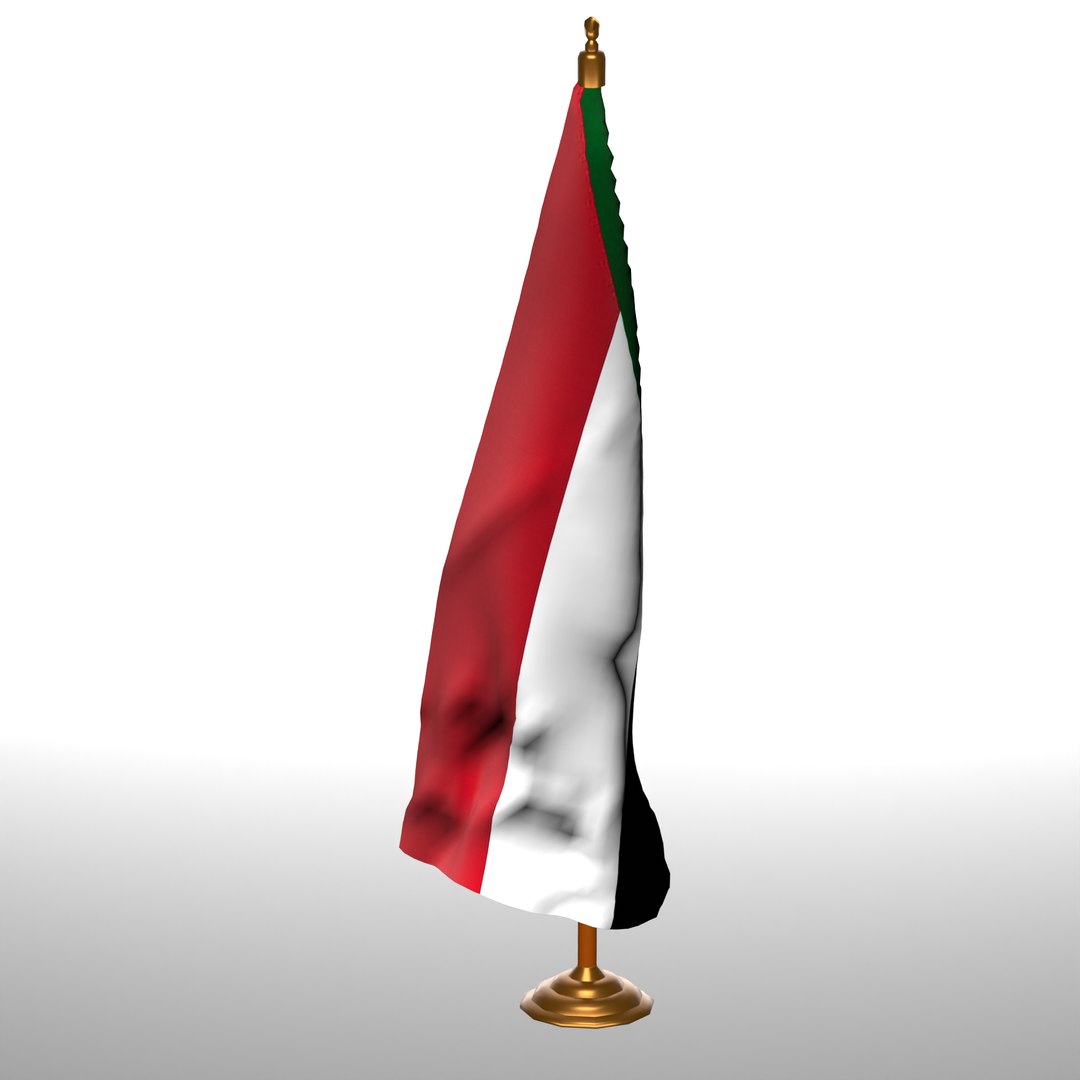 3D SUDAN Table Flag T - TurboSquid 2282107