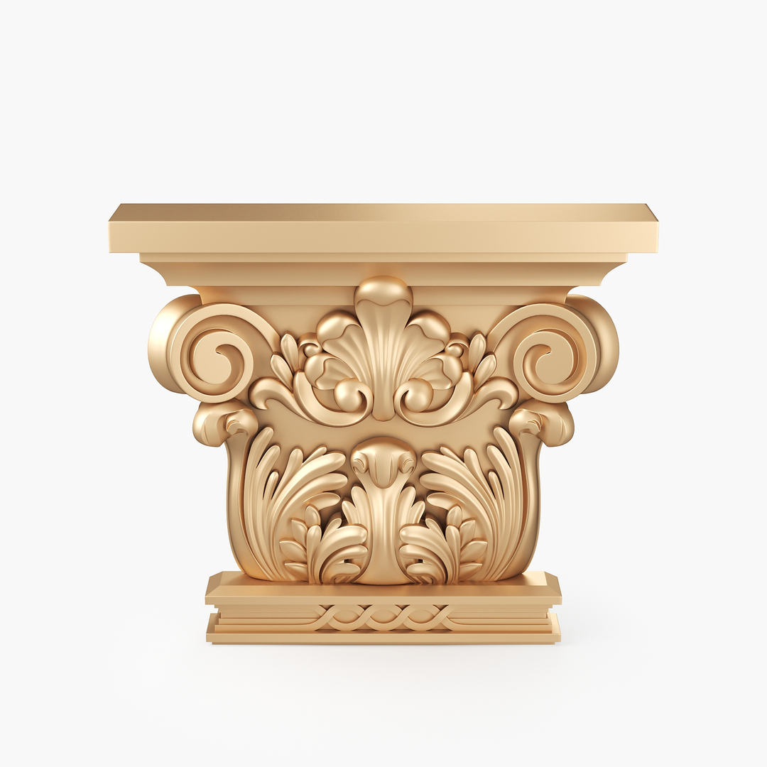 3D Collection of 3D models of carved capitals - TurboSquid 1868516
