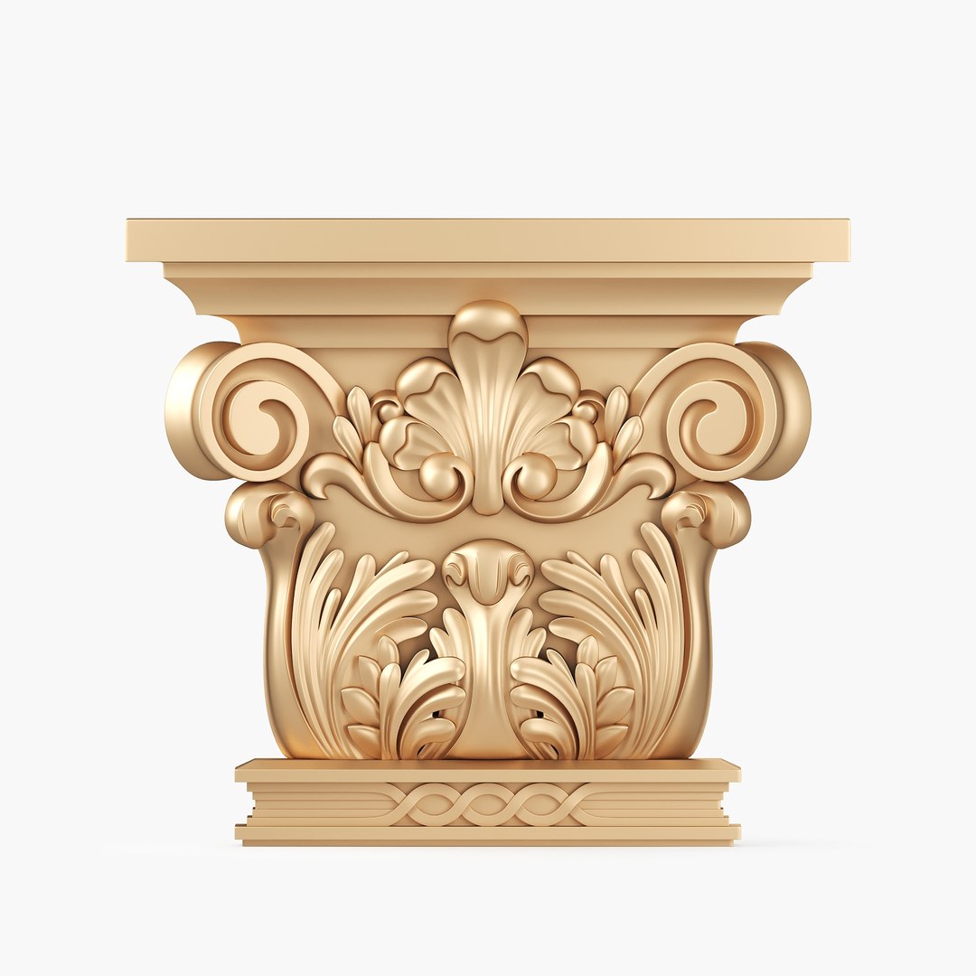 3D Collection of 3D models of carved capitals - TurboSquid 1868516