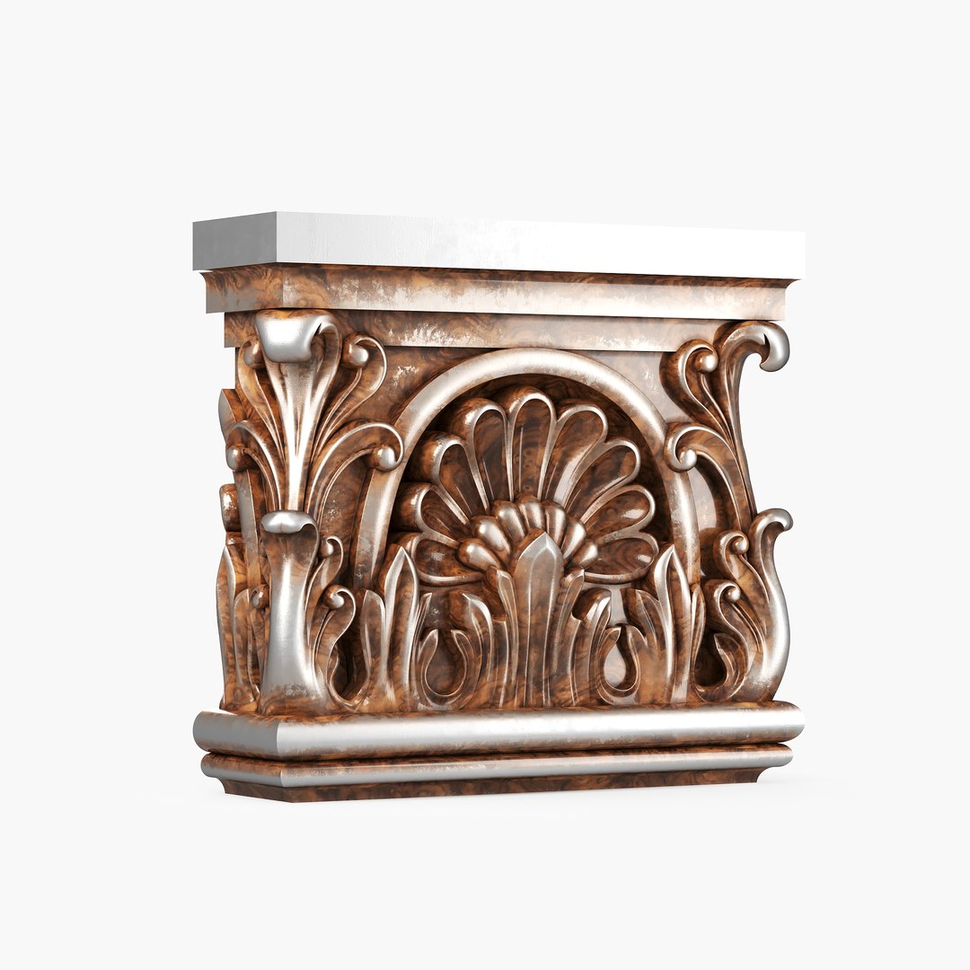 3D Collection of 3D models of carved capitals - TurboSquid 1868516