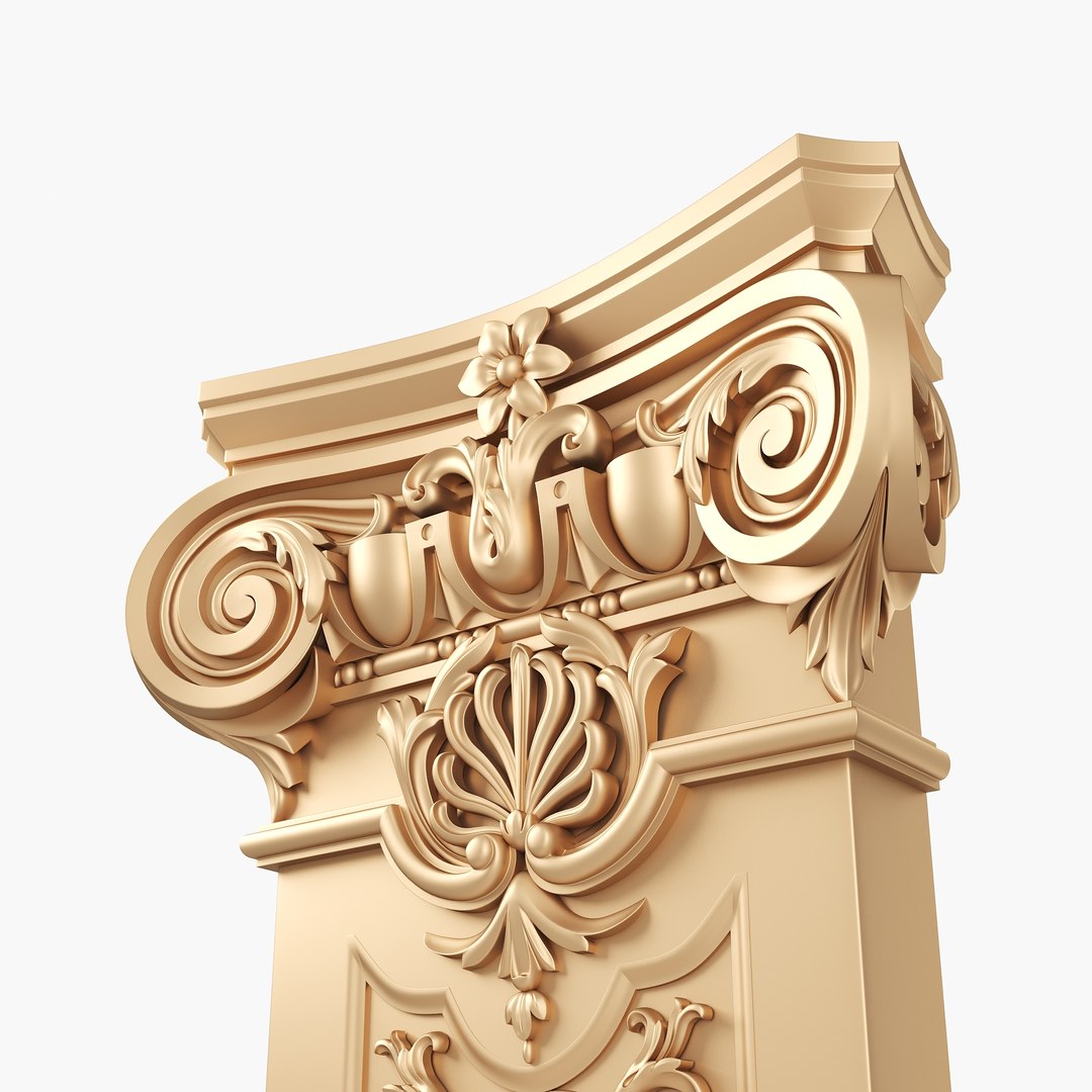 3D Collection of 3D models of carved capitals - TurboSquid 1868516