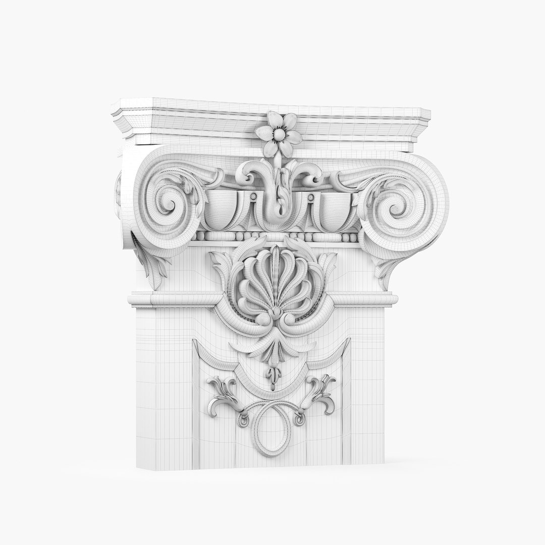 3D Collection of 3D models of carved capitals - TurboSquid 1868516