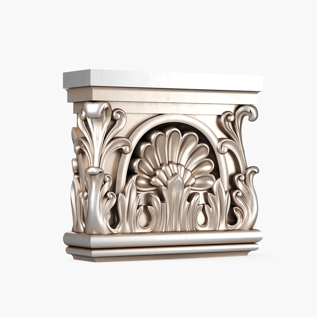 3D Collection of 3D models of carved capitals - TurboSquid 1868516