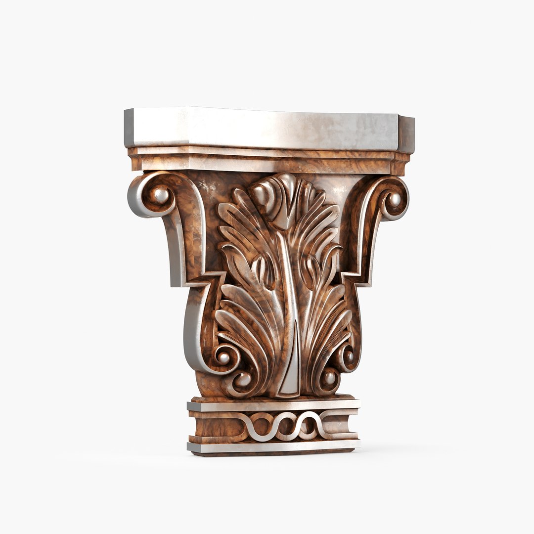 3D Collection of 3D models of carved capitals - TurboSquid 1868516