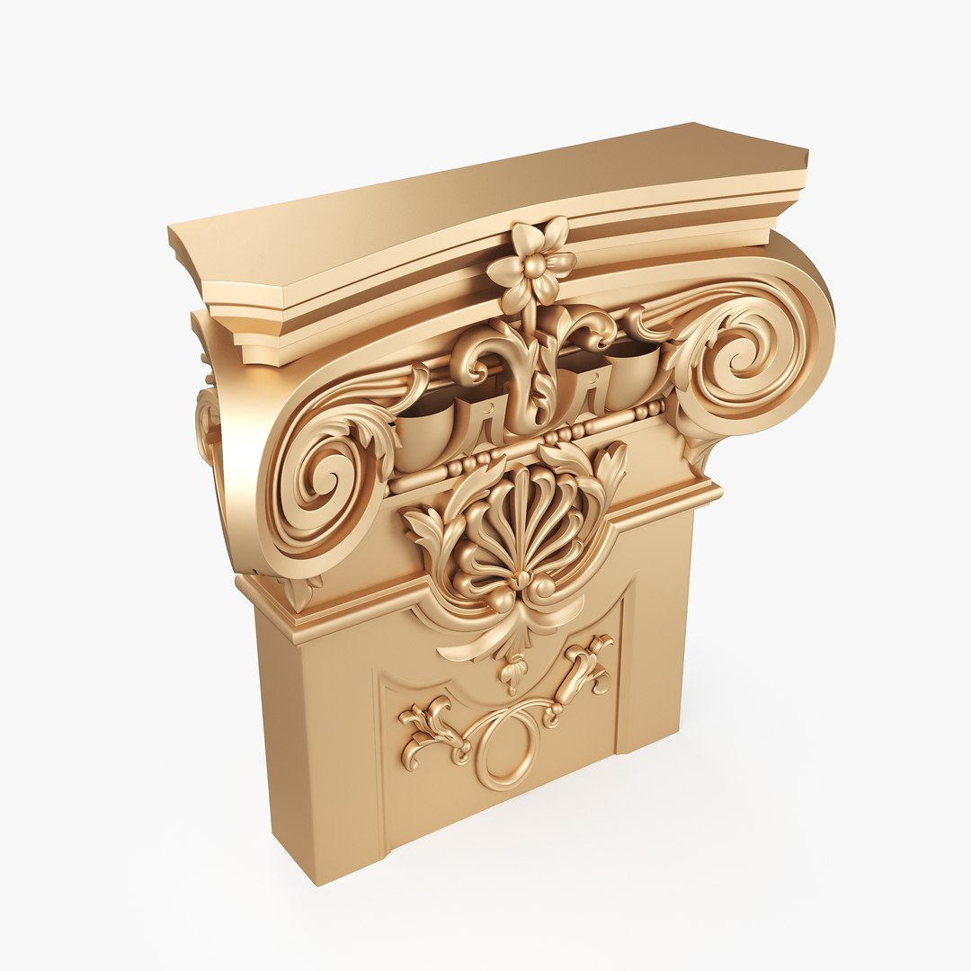 3D Collection of 3D models of carved capitals - TurboSquid 1868516
