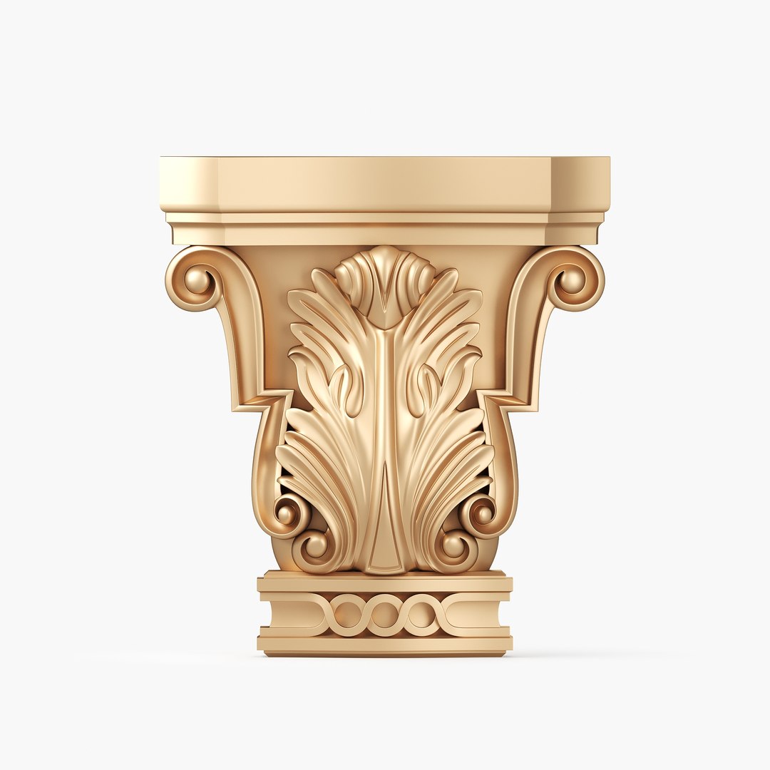 3D Collection of 3D models of carved capitals - TurboSquid 1868516