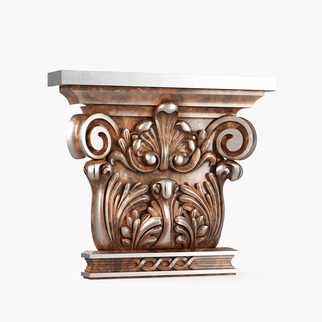 3D Collection of 3D models of carved capitals - TurboSquid 1868516