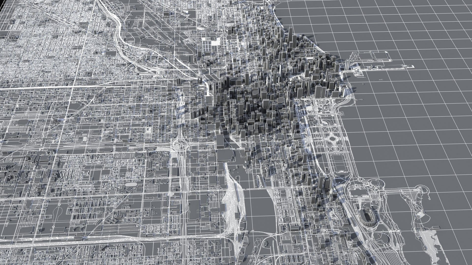 3D Chicago City Model - TurboSquid 2091046