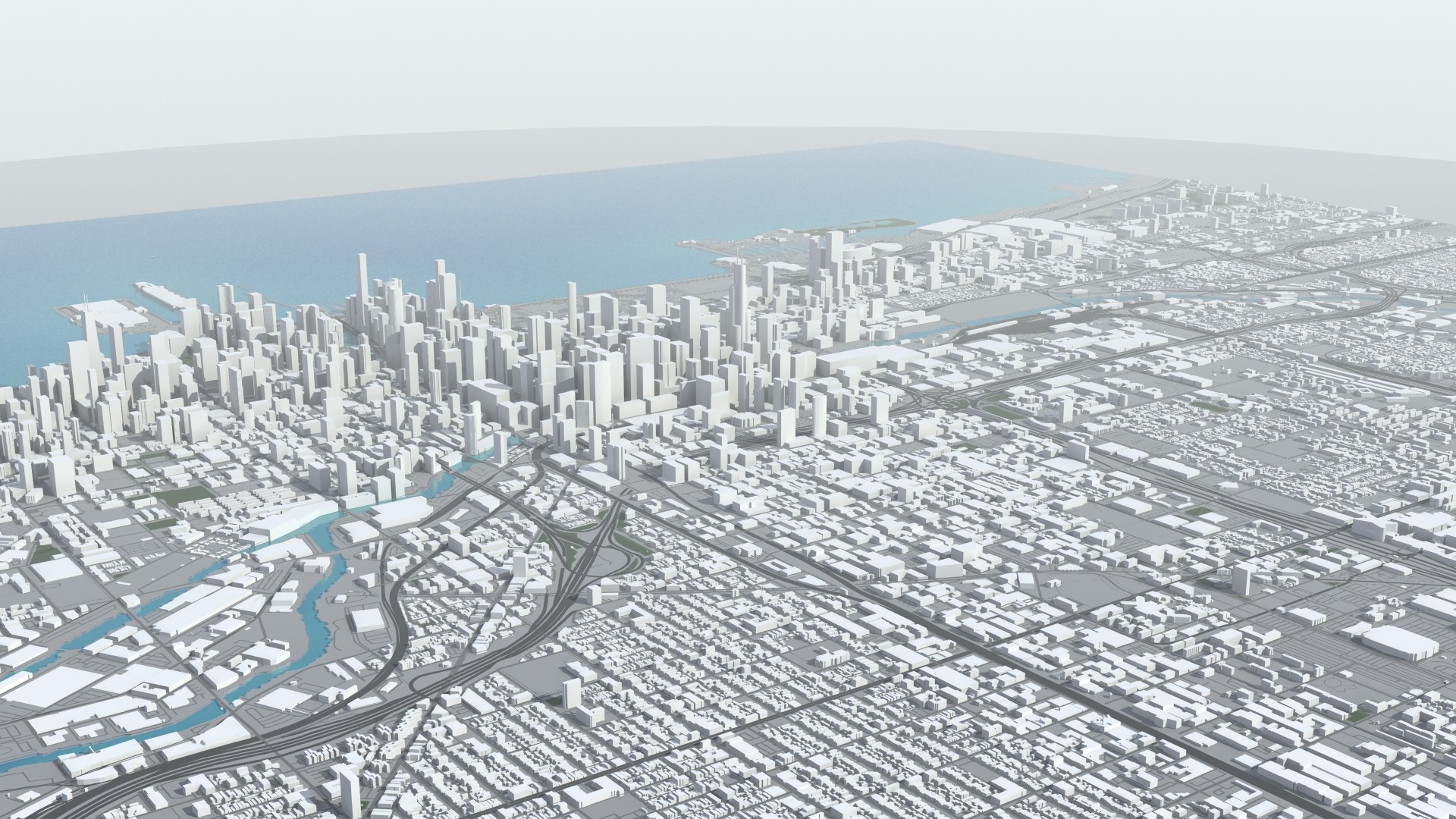 3D Chicago City Model - TurboSquid 2091046