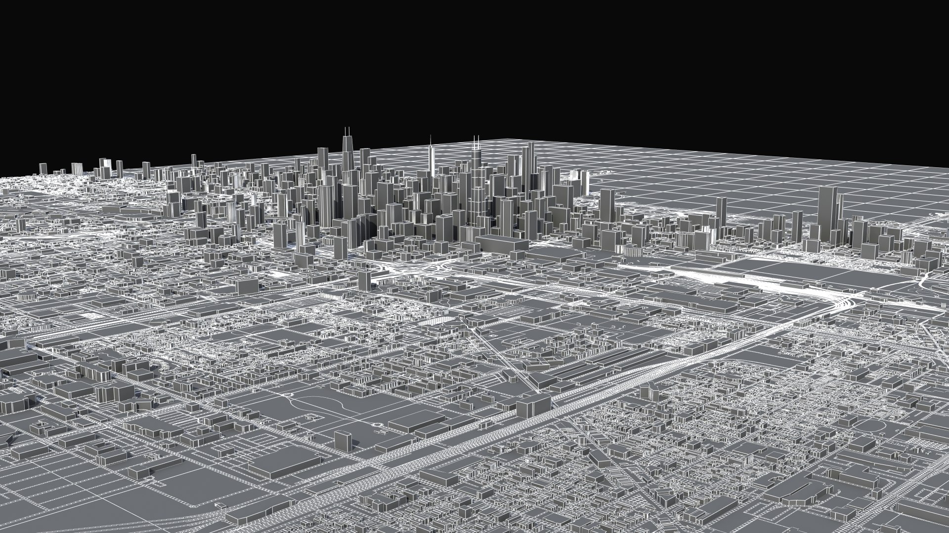 3D Chicago City Model - TurboSquid 2091046