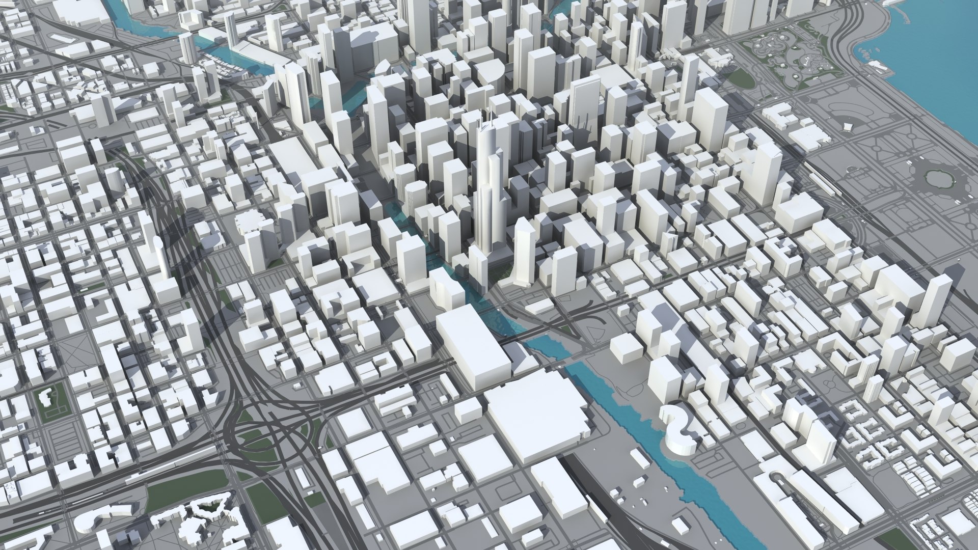 3D Chicago City Model - TurboSquid 2091046