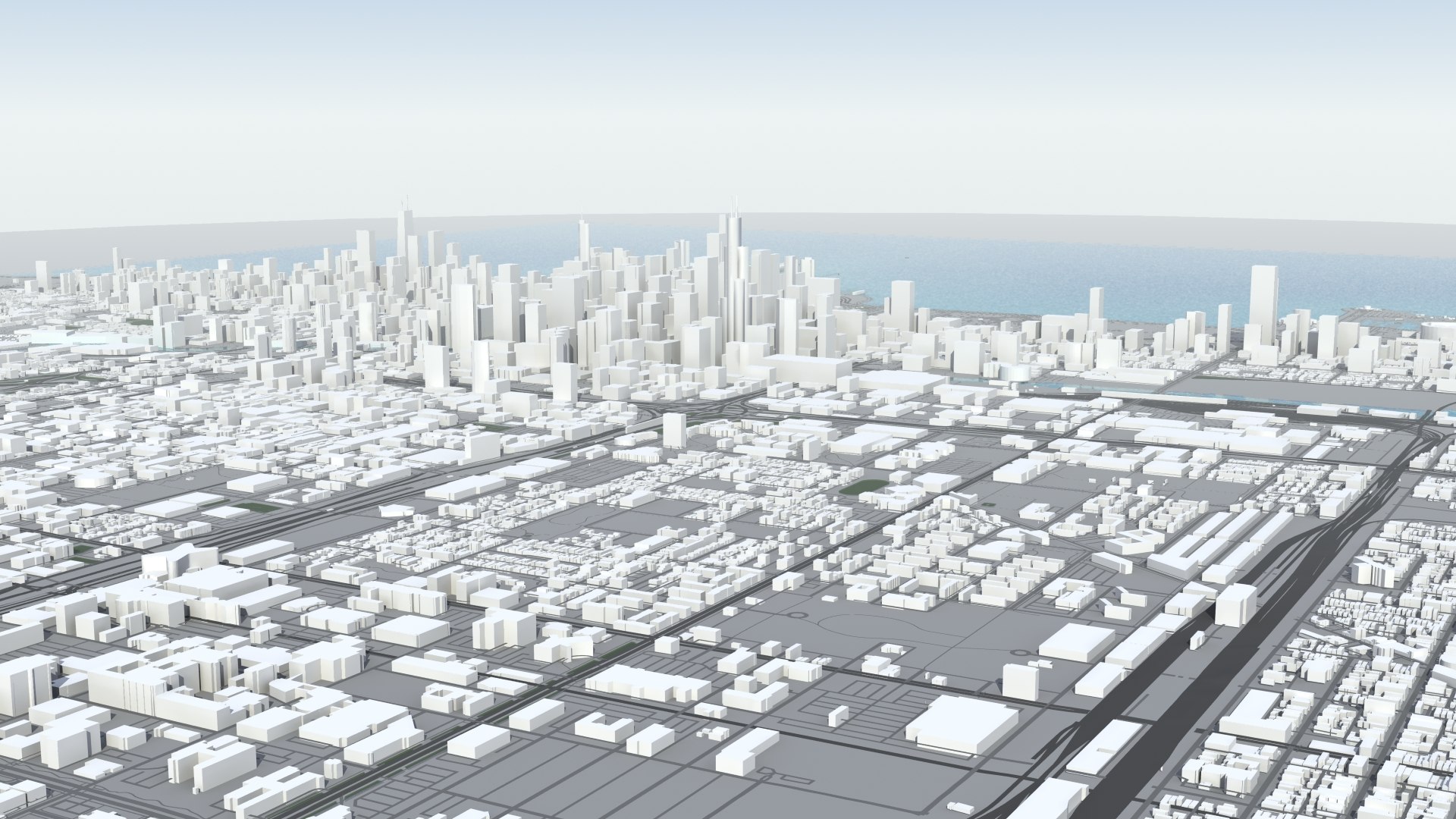 3D Chicago City Model - TurboSquid 2091046