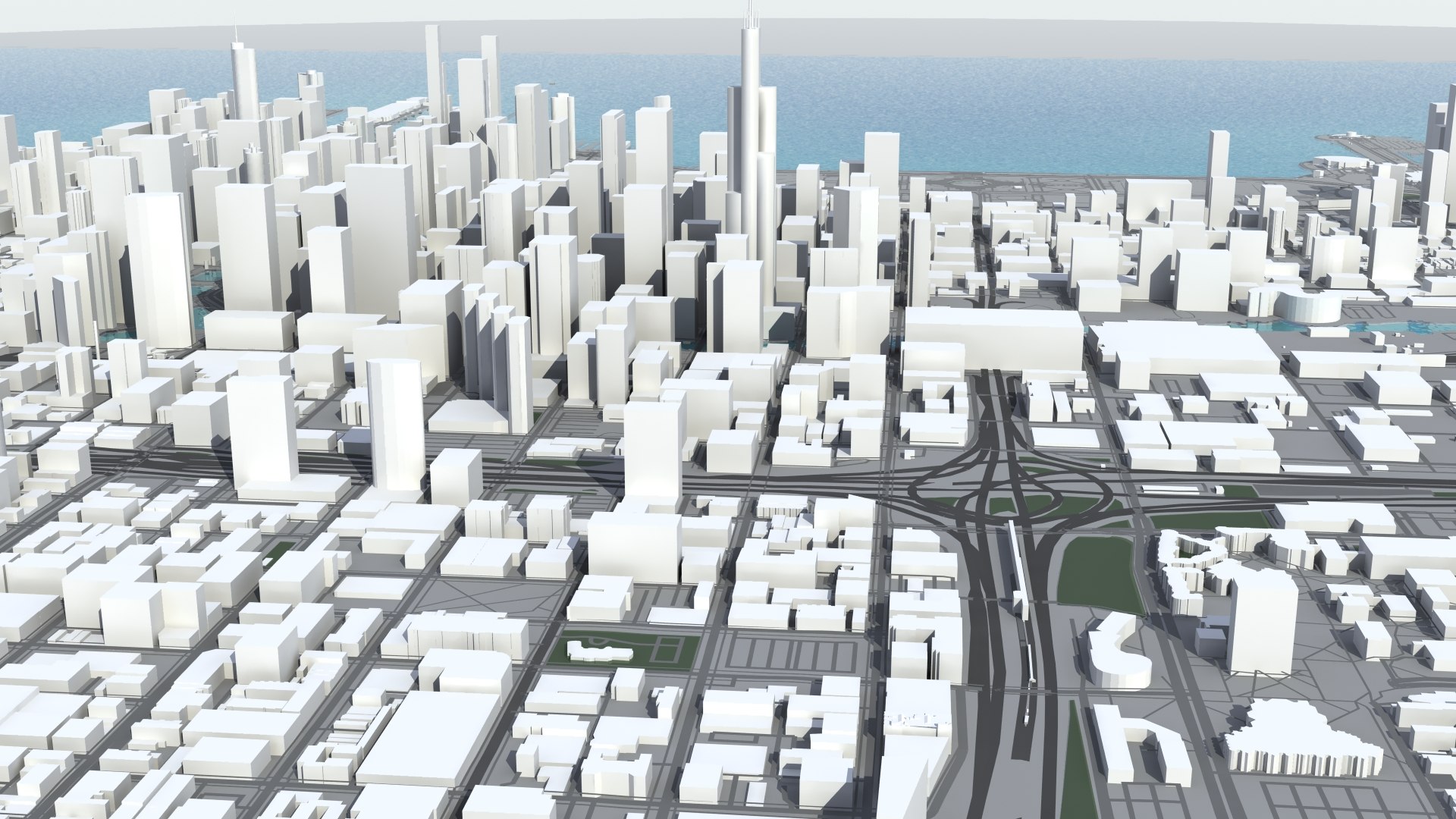 3D Chicago City Model - TurboSquid 2091046
