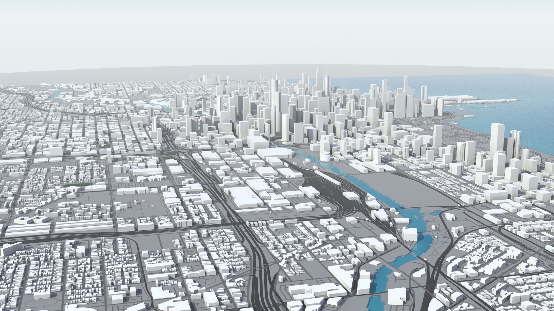 3D Chicago City Model - TurboSquid 2091046