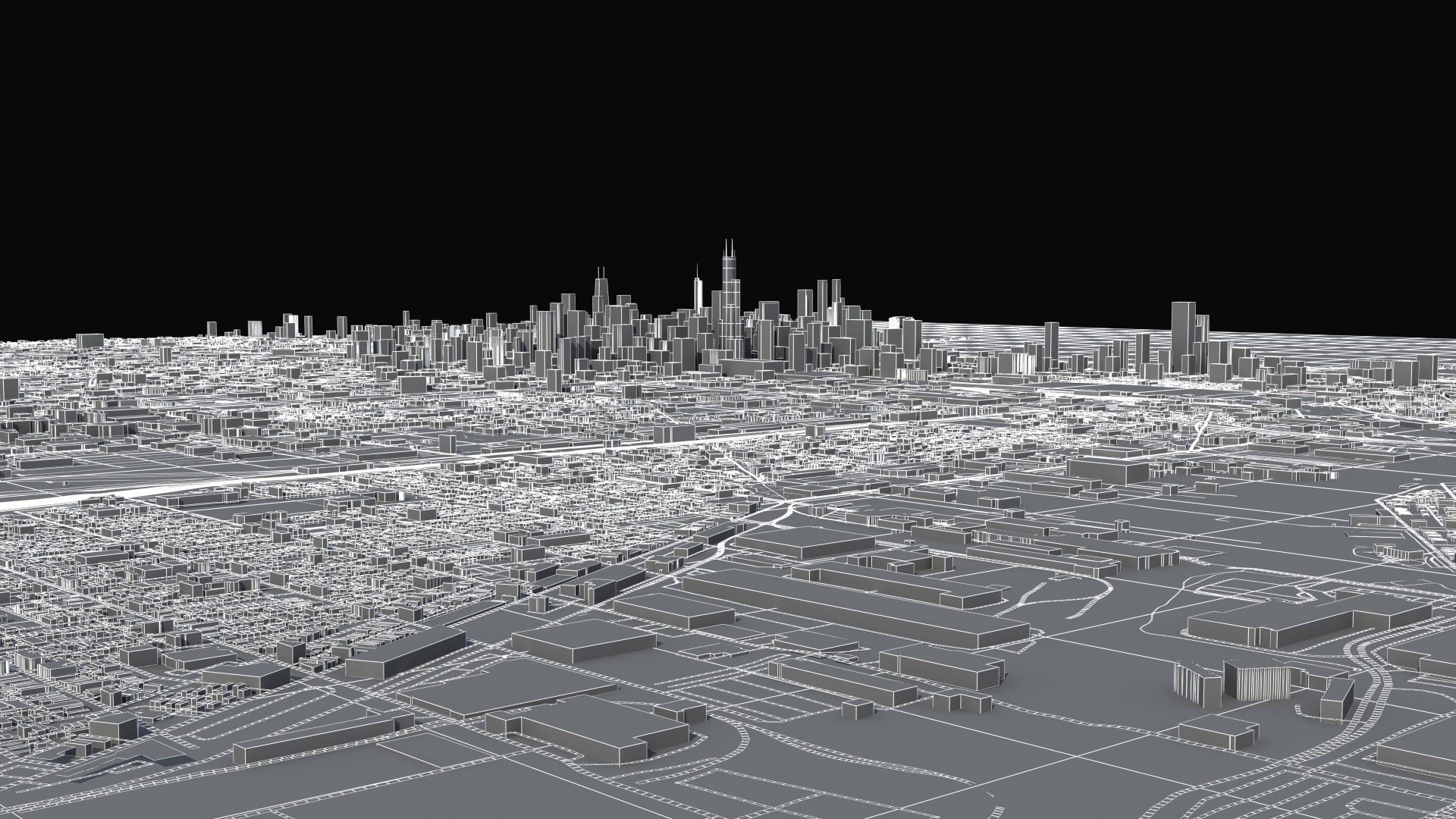 3D Chicago City Model - TurboSquid 2091046